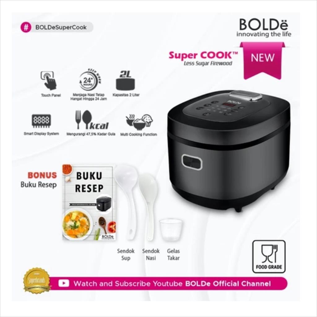 Jual BOLDe Rice Cooker Magic Com Digital Super Cook Less Sugar FIREWOOD ...