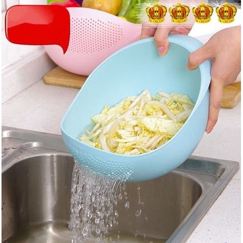 Jual Baskom saringan cuci beras sayur buah kacang tiris air | Shopee ...
