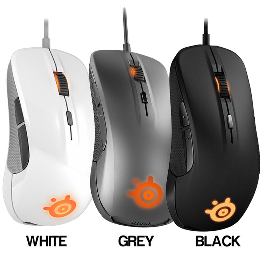 Jual SteelSeries Rival 300 (Black / White / Silver ) gaming mouse ...
