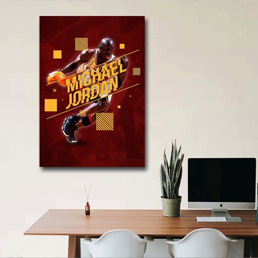 Jual Poster BASKET frame A3 (30x45cm) Poster Frame MICHAEL JORDAN a3 ...