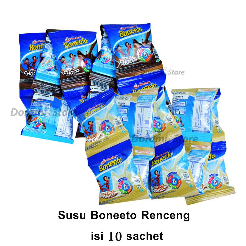 Jual Anchor Susu Boneeto Kemasan Renceng isi 10 Sachet / Susu Bubuk ...