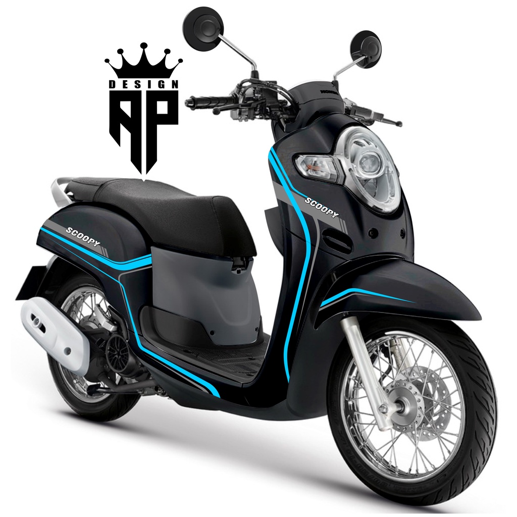 Jual Sticker Decal Full body Scoopy Kekinian New Sticker Scoopy skopi ...
