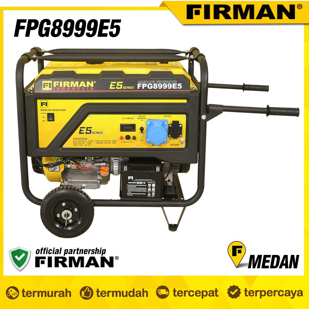 Jual Generator / Genset Bensin Firman FPG8999E5 - Firman Medan | Shopee ...