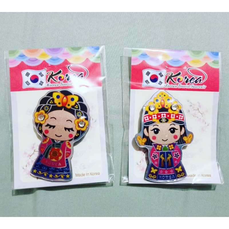 Jual Magnet Kulkas korea Made in Korea hanbok character ori | Shopee ...