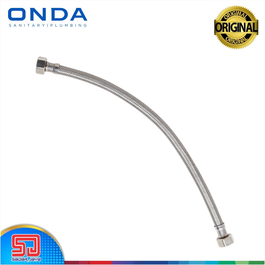 Jual ONDA Flexible Hose Selang Kloset F 1/2 x F 1/2 25 30 35 40 45 50 cm | Shopee Indonesia