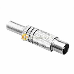 Jual Jack Antena TV Plug Colokan Antena TV Male Female Bahan Besi Metal ...