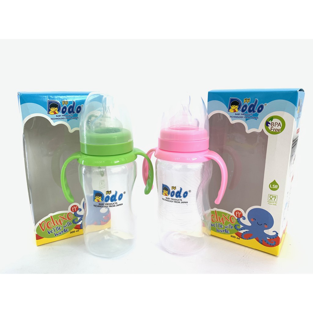 Jual Dodo Botol Susu PP Deluxe with Handle ukuran 180ml / 300ml ...