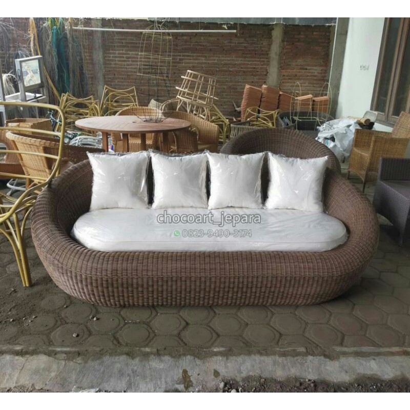 Jual bangku rotan/ kursi rotan/ furniture rotan/ sofa rotan/ rotan ...