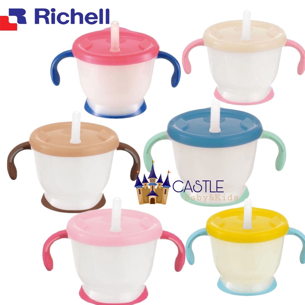 Jual Richell AQ Straw Training Mug R / AQ cup De Mug / Aqulea Early-Age ...
