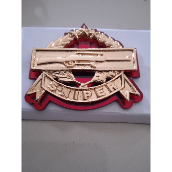 Jual Brevet wing sniper laras panjang/brevet pin sniper laras pendek ...