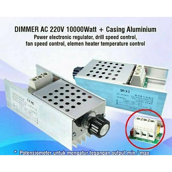 Jual Pm545056- Scr Dimmer 10000 Wat 220 Volt Ac Dimer 10000W Voltage ...