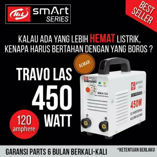 Jual Mesin Las Listrik Low Watt Kecil H&L Inverter Welding Machine 450W ...