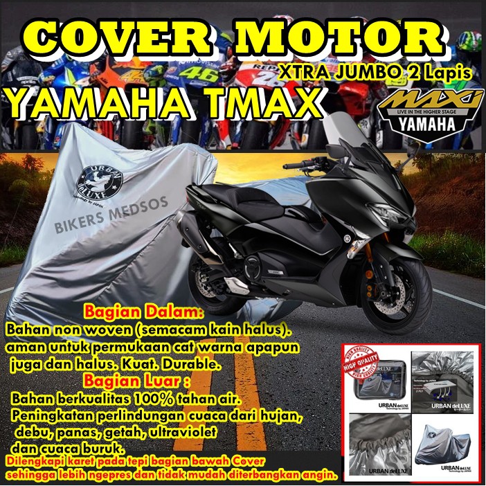 Jual Cover Motor Yamaha TMAX Premium Ukuran Jumbo 2 Lapis Original ...