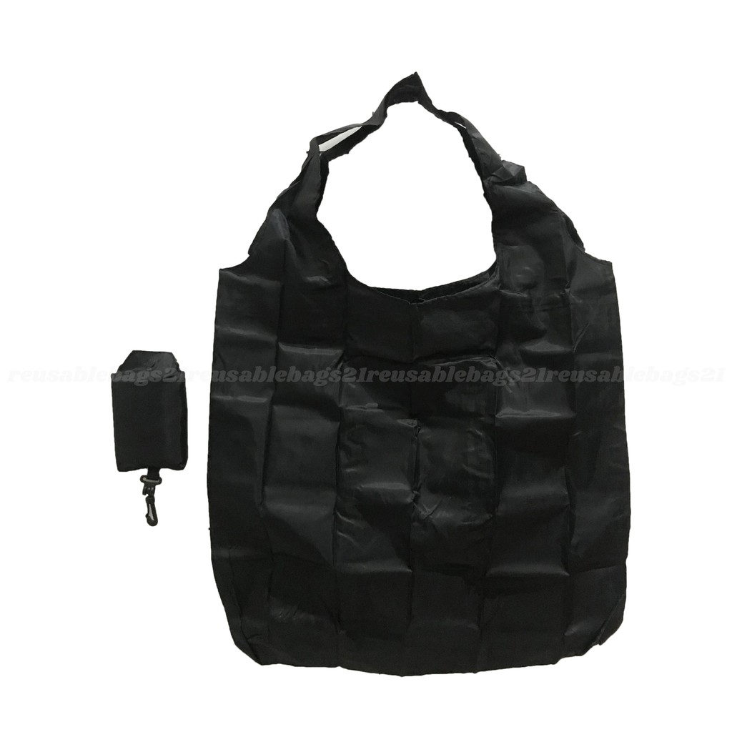 Jual Tas Belanja Lipat Polos Reusable dengan Pocket dan Kait | Shopee ...