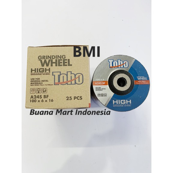 Jual Batu Gerinda Toho 4 Inch | Batu Grinding Wheel 4" | TOHO | High ...
