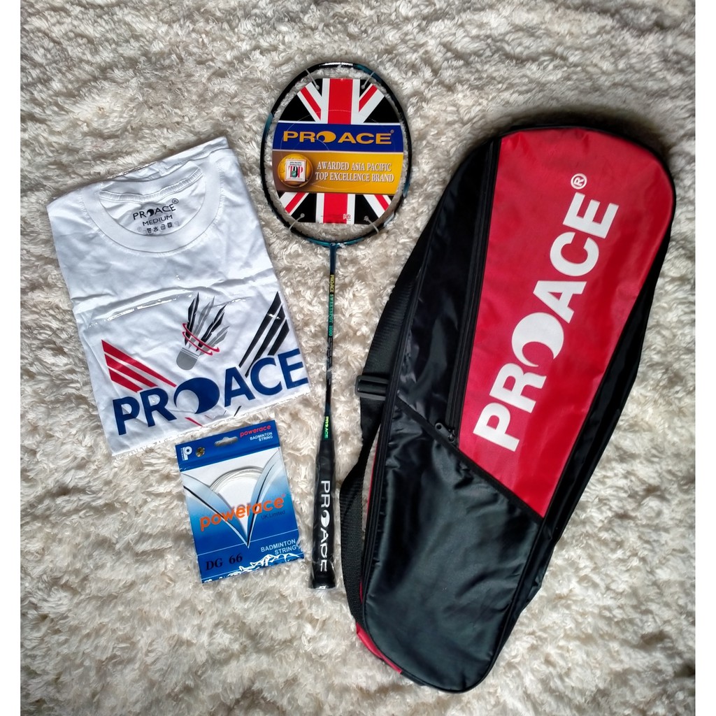 Jual RAKET BADMINTON/BULUTANGKIS PRO ACE SWEET SPOT 1000+ SENAR + KAOS ...