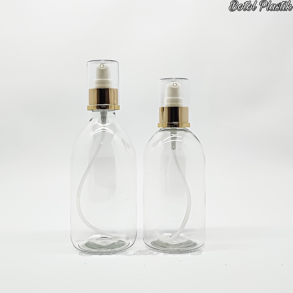 Jual Botol Pump OIL Treatment 300ml Scarlett 250ml Apel Bening Kosong Botol 300Ml 250ml Pump OIL ...