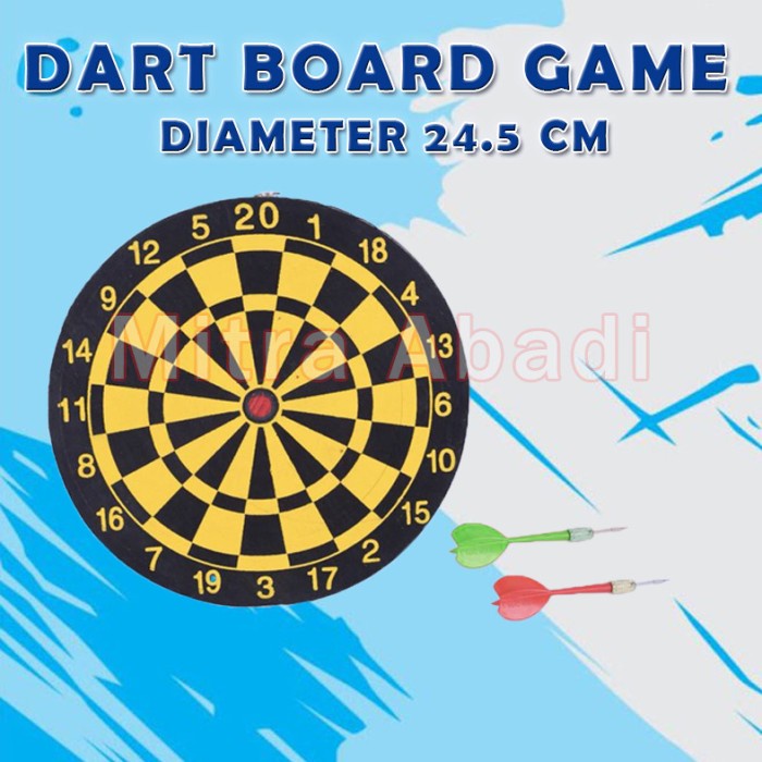 Jual Dart Board Game / Papan Permainan Panah Ukuran 10" / 24.5 cm ...