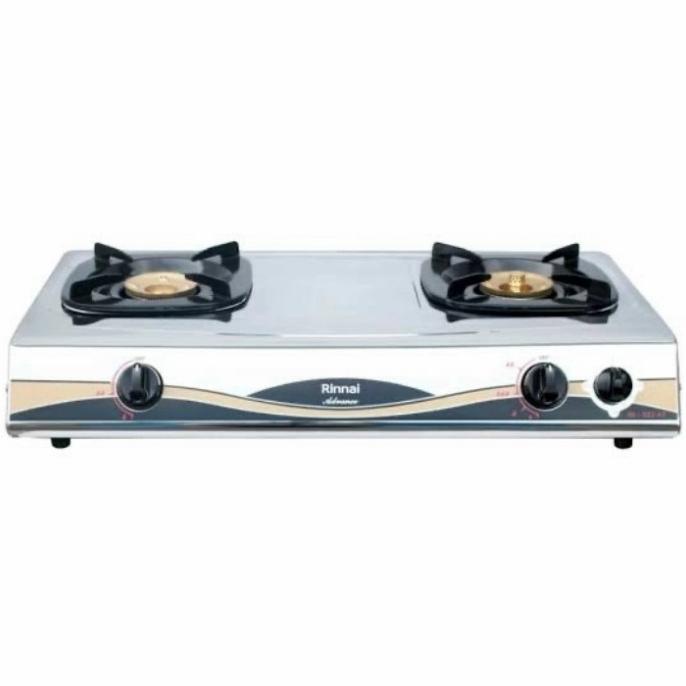 Jual RINNAI KOMPOR GAS TIMER RI522AT - 2 TUNGKU STAINLESS RI 522AT 522 ...