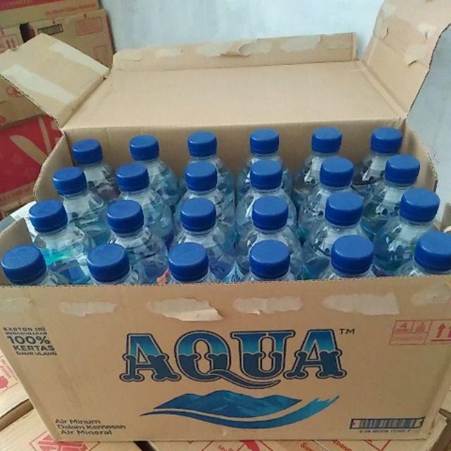 Jual Air minum mineral merek Aqua 600ml/Botol tanggung/Botol sedang ...