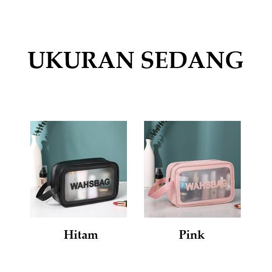 Jual OSM JKT T5246 Tas Kosmetik Transparant / Pouch Make Up / Tas Make up Waterproof / WASHBAG ...