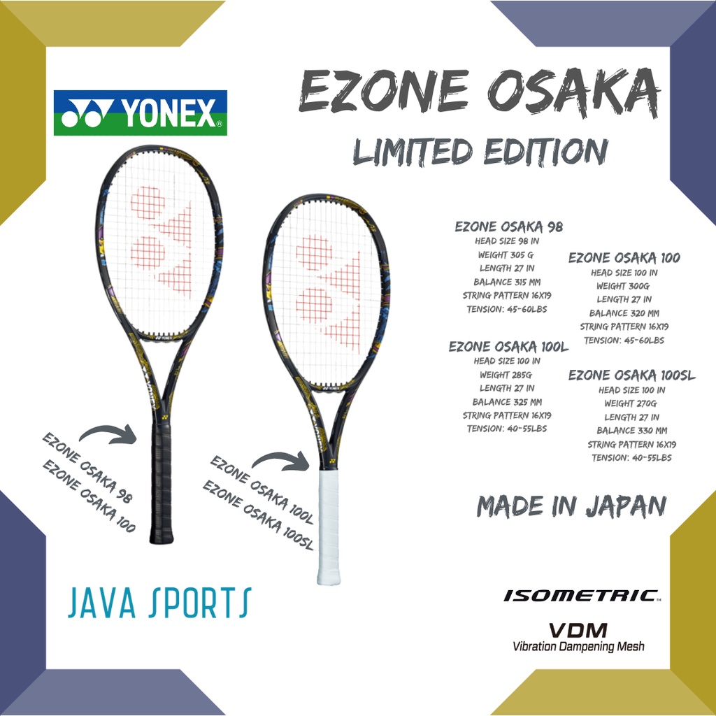 Jual Raket Tenis Yonex EZONE OSAKA 98 100 100L 100SL | Limited Edition | Shopee Indonesia