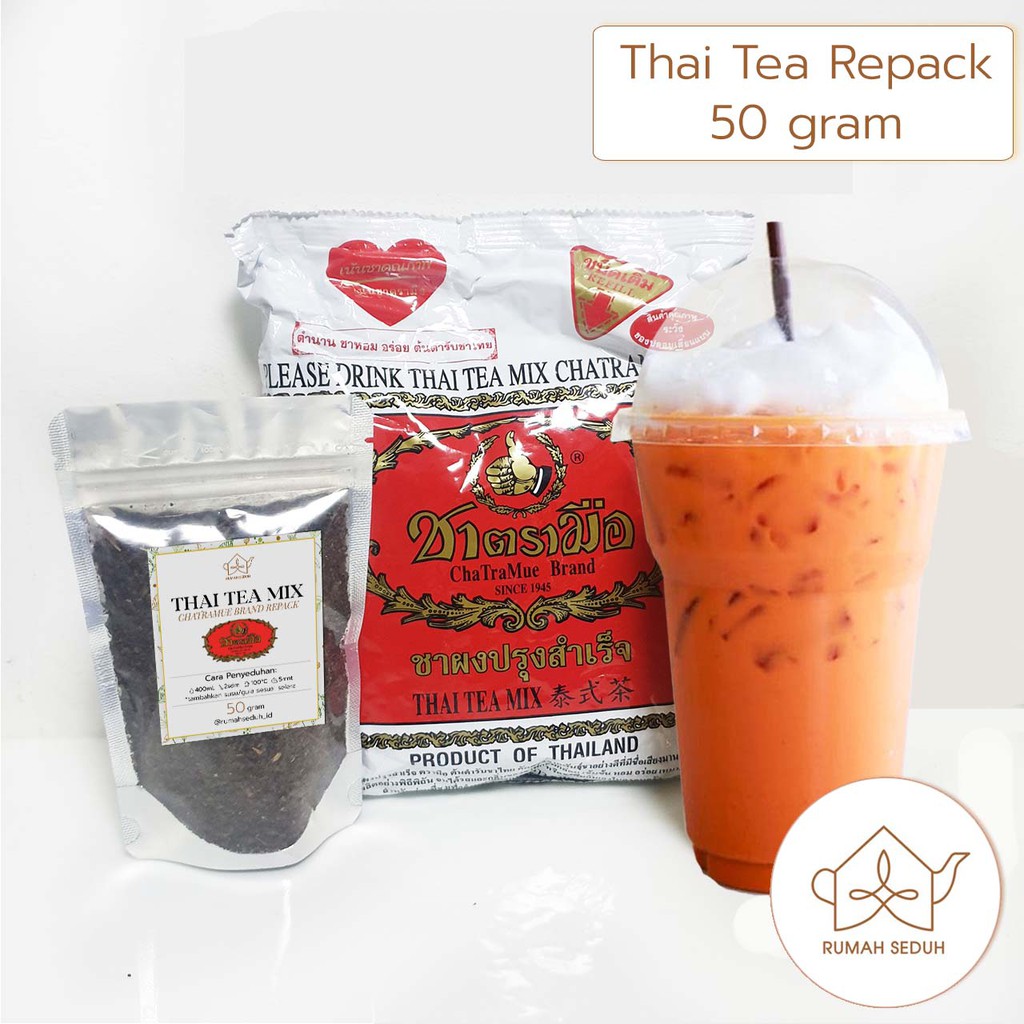 Jual 50gr Thai Tea Mix Chatramue - Teh Thailand Merk Cha Tra Mue ...