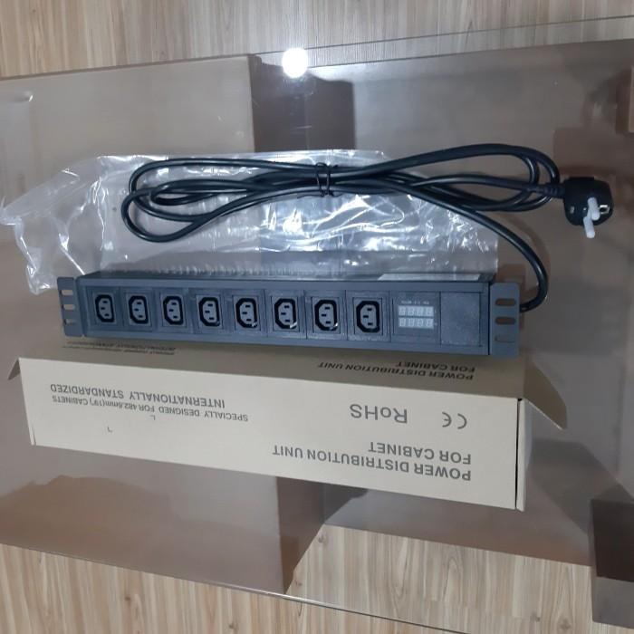 Jual Powerline | Pdu 8 Socket C13 With Av Meter Input Scguko 16A ...