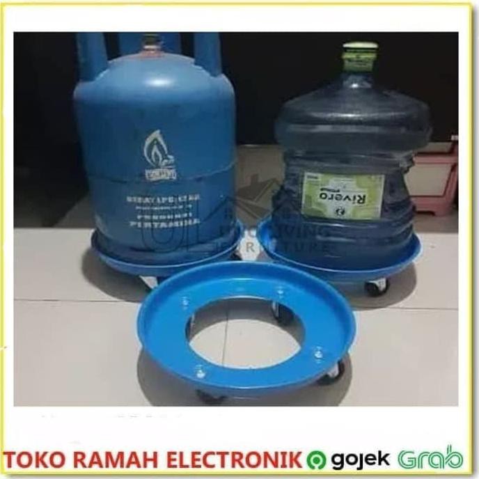 Jual Spesial Promo - Tatakan Tabung Gas Besi Roda Tabung Gas Galon Aman ...