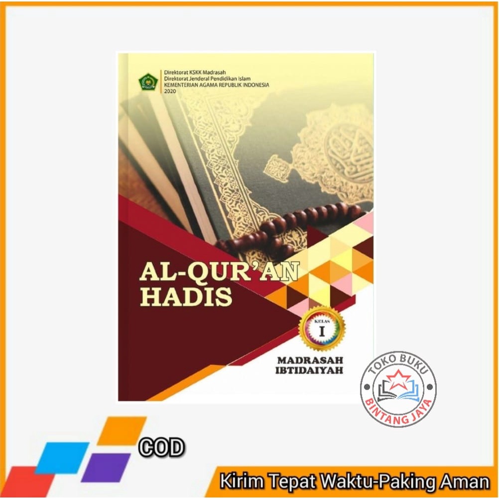 Jual Buku Siswa Al Quran Hadis Kelas 1 MI KEMENAG | Shopee Indonesia