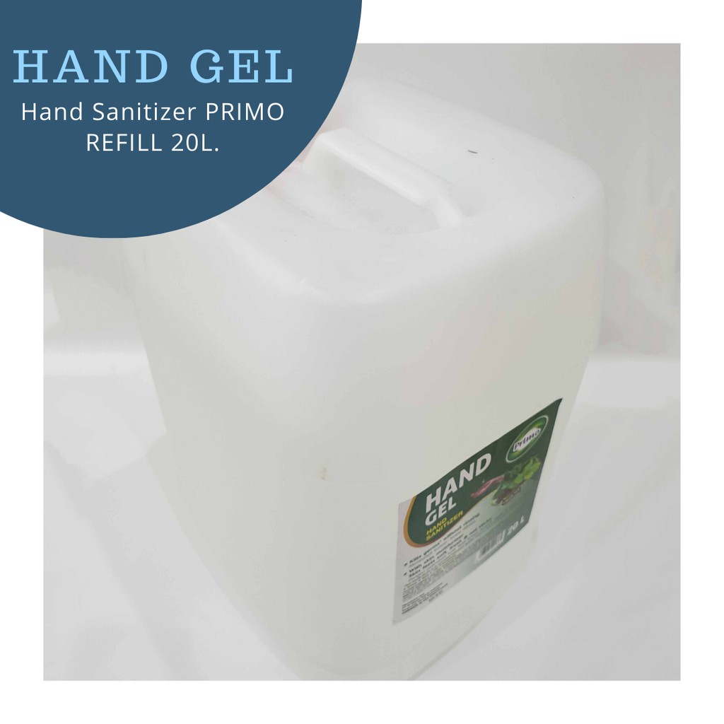 Jual Hand Sanitizer Refill PRIMO Hand Gel with Skin Moisturizer 20L ...