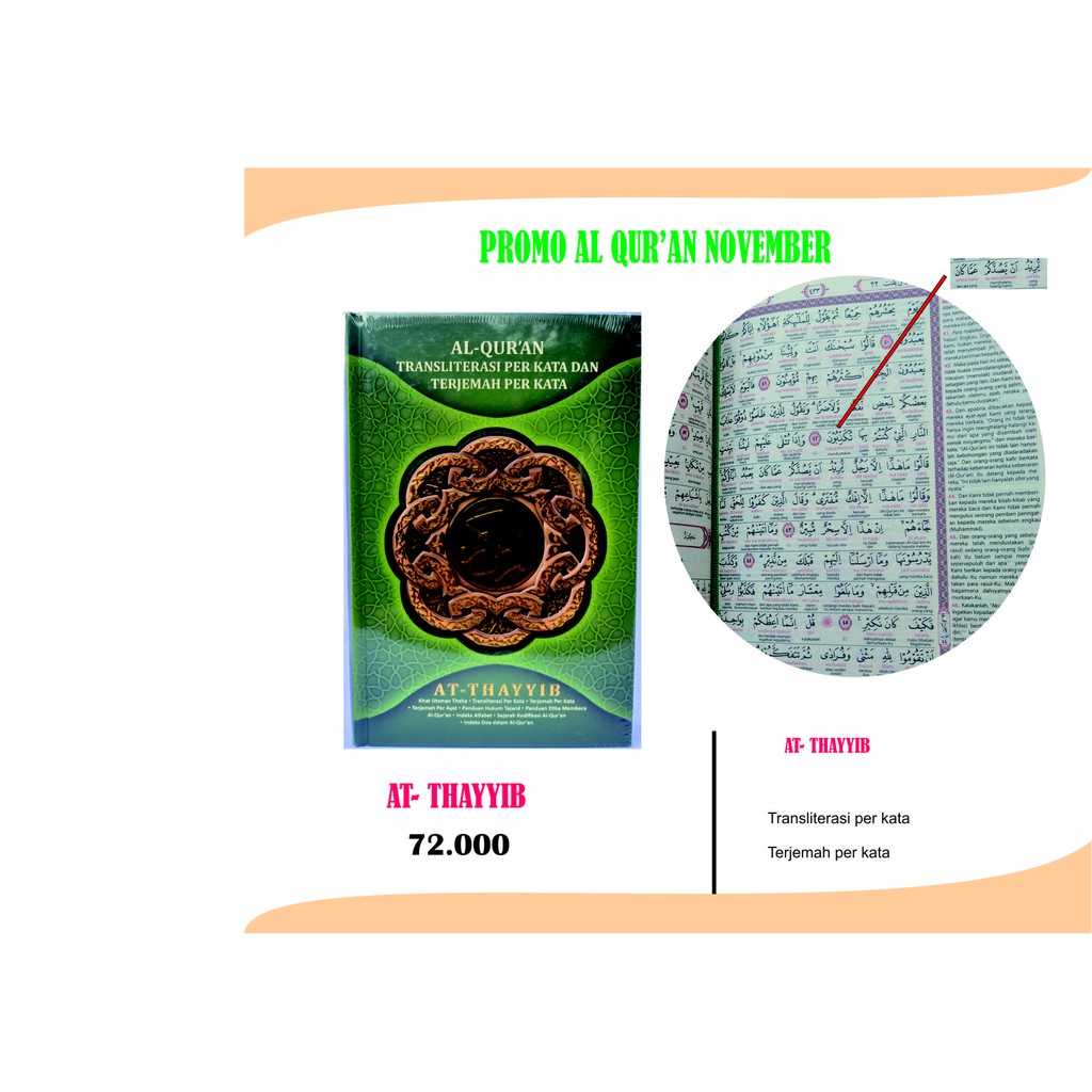 Jual Al Quran At Thayyib Terjemah Perkata Transliterasi Besar A5At ...
