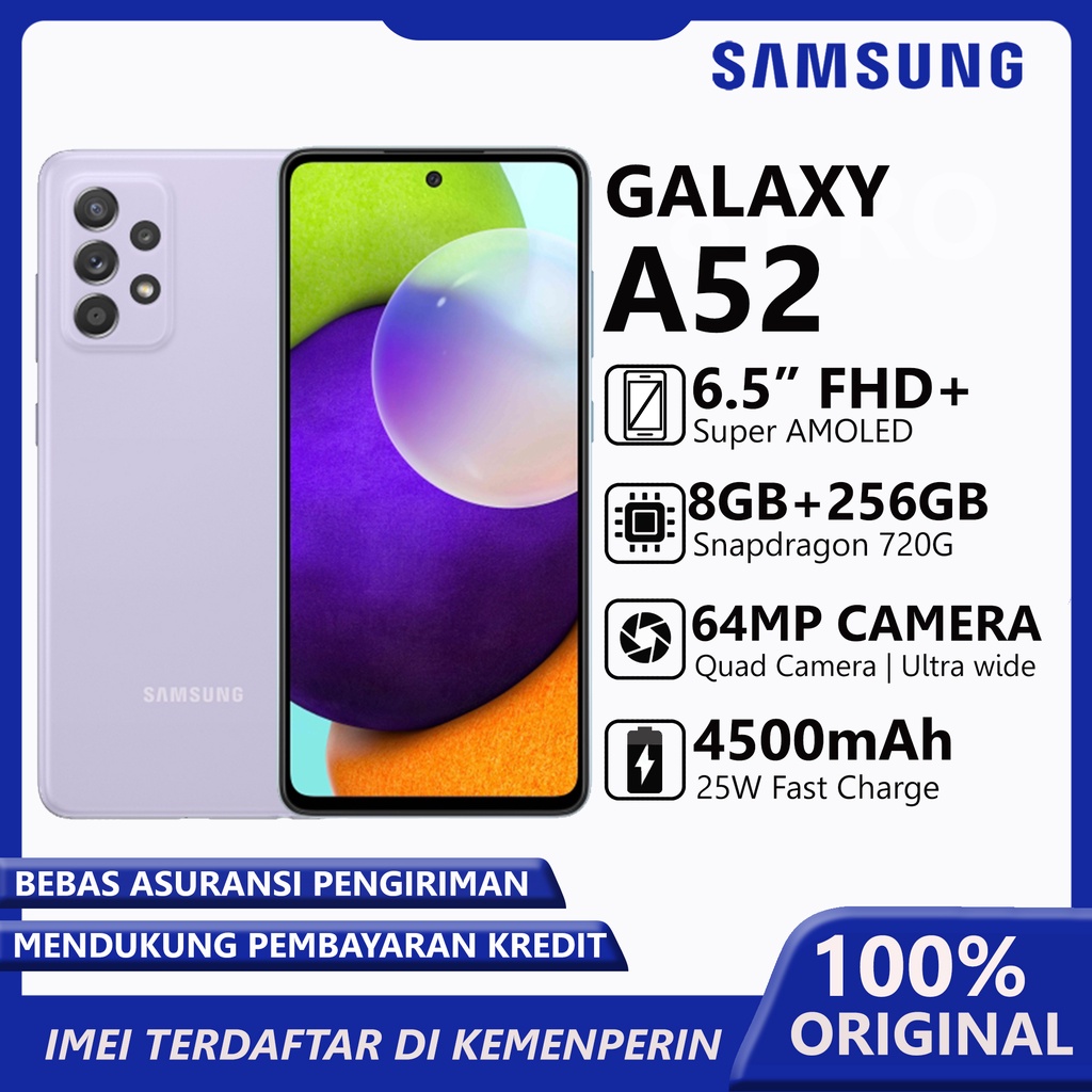 Jual Samsung Galaxy A52 8/256 GB Garansi Resmi SEIN | Shopee Indonesia