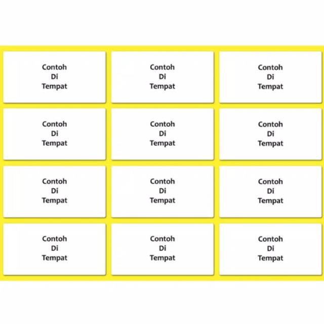 Jual Cetak Stiker Label 103 / Label Nama Undangan Polos | Shopee Indonesia