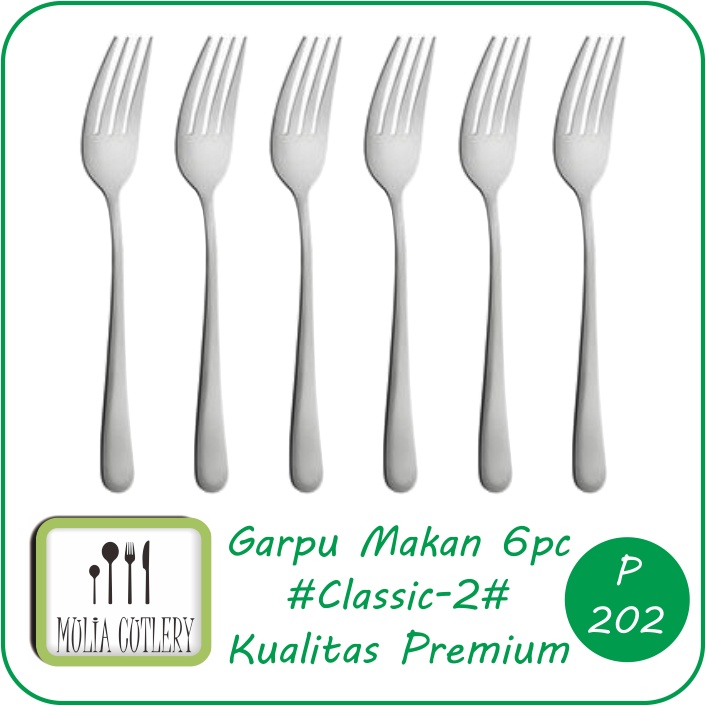 Jual Garpu Makan 6pc P-202 / Table Fork / Dinner Fork - Model Classic-2 ...