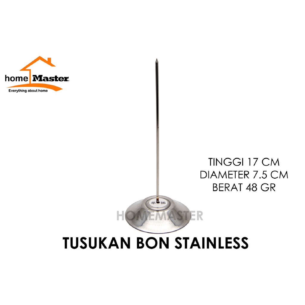 Jual HomeMaster Tusukan Bill/Memo/Bon/Nota Paper/Kertas Spear Stainless ...