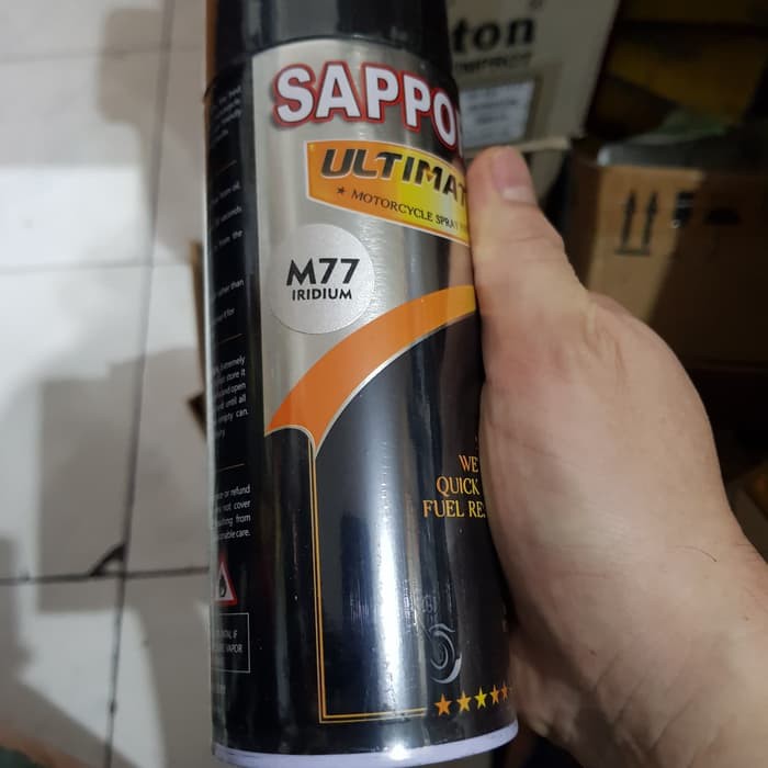 Jual Sapporo Cat Spray Ultimate M77 Iridium 400 ml Cat Semprot Sapporo ...