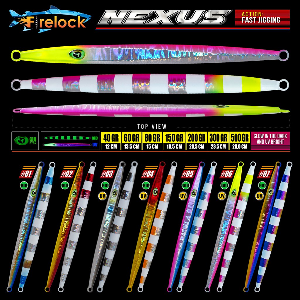 Jual EXTRA BONUS | Metal jig FIRELOCK NEXUS 40 / 60 / 80 / 150 / 200 / 300 / 500 GRAM | Shopee ...