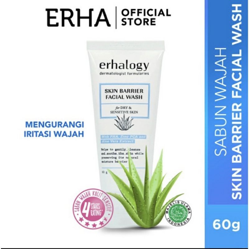 Jual Erha Skin Barrier Facial Wash for Dry & Sensitive Skin 60g ...