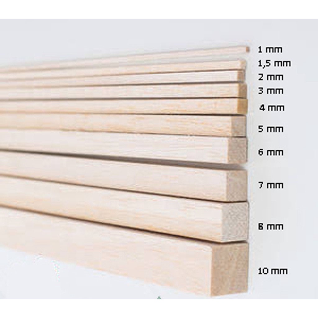 Jual Kayu Balsa Stick ukuran 2x2mm-8x8mm | Shopee Indonesia