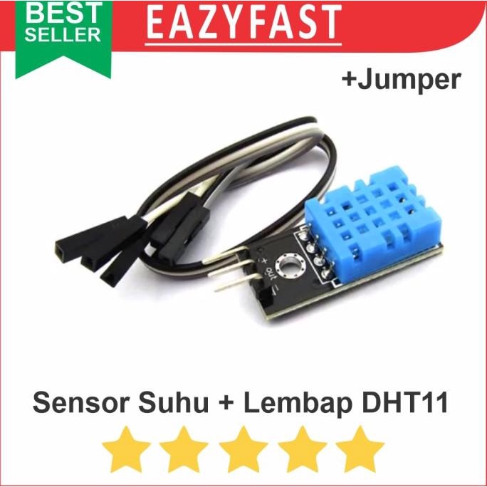 Jual DHT11 DHT 11 DHT-11 Module Sensor Suhu Temperature Humidity Arduino efst90 Juara | Shopee ...