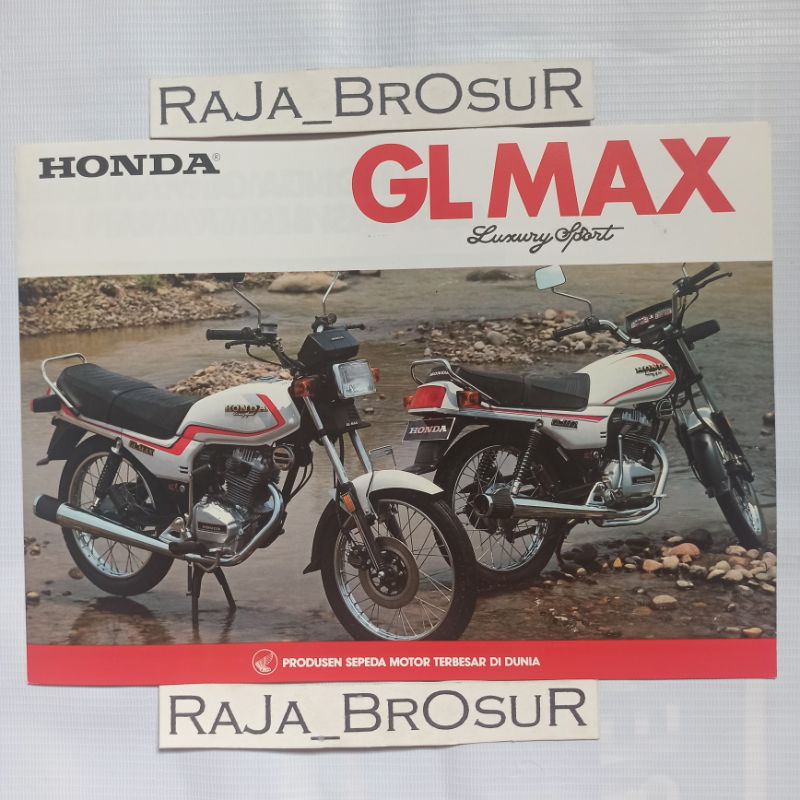 Jual Poster brosur katalog leaflet jadul lawas Honda GL MAX 1983-1984 ...