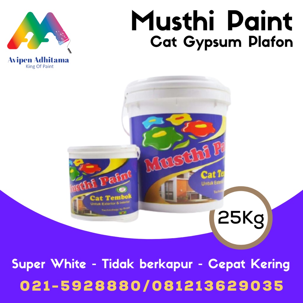 Jual Cat Gypsum Plafon White 25kg - Cat Plafon Putih | Shopee Indonesia