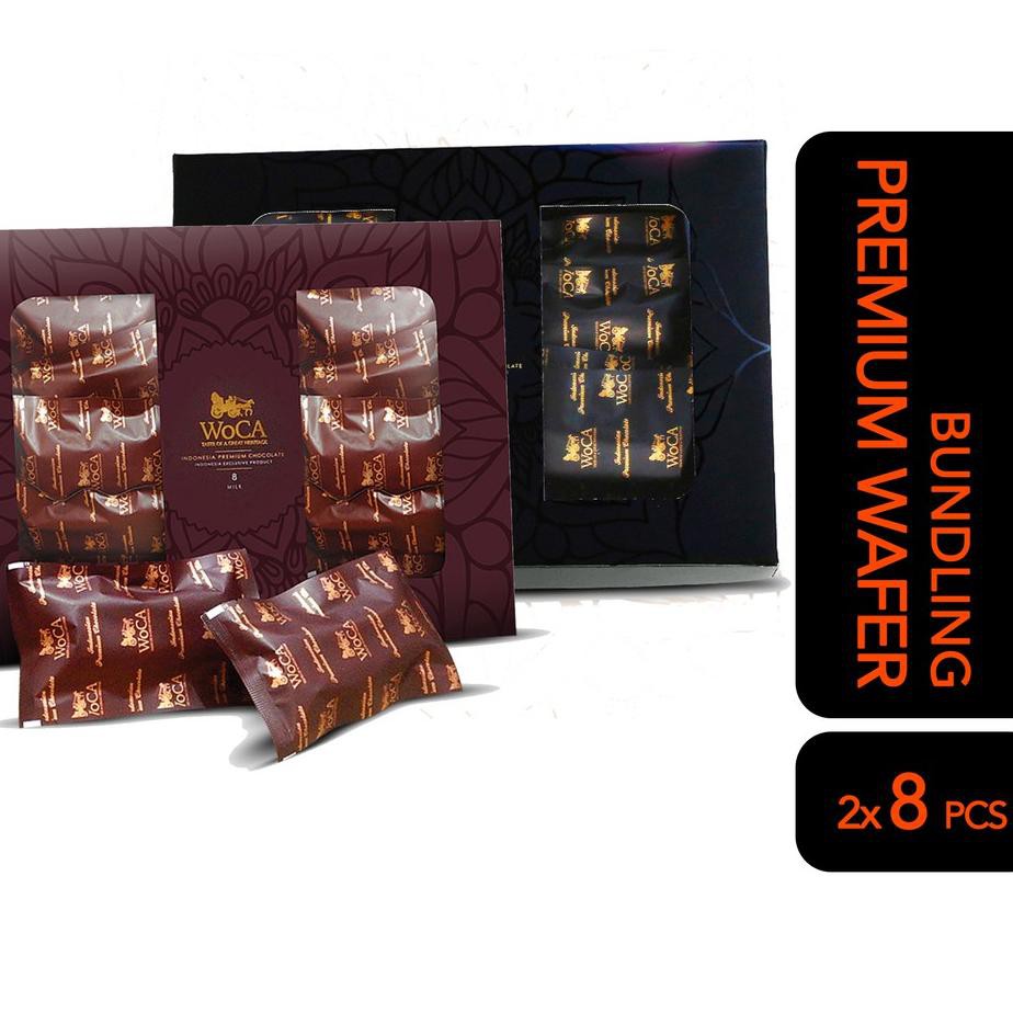 Jual Mall WoCA Wafer Coklat Premium PAKET - Dark dan Milk Chocolate ...