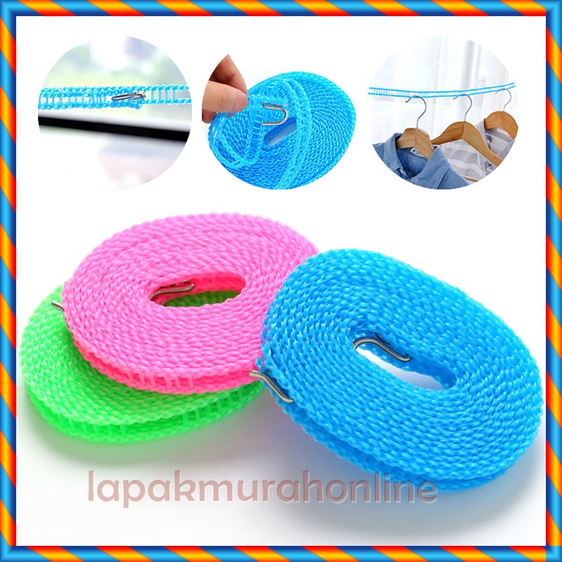 Jual TALI JEMURAN / TALI JEMURAN 5M / TALI JEMURAN BAJU / TALI ...