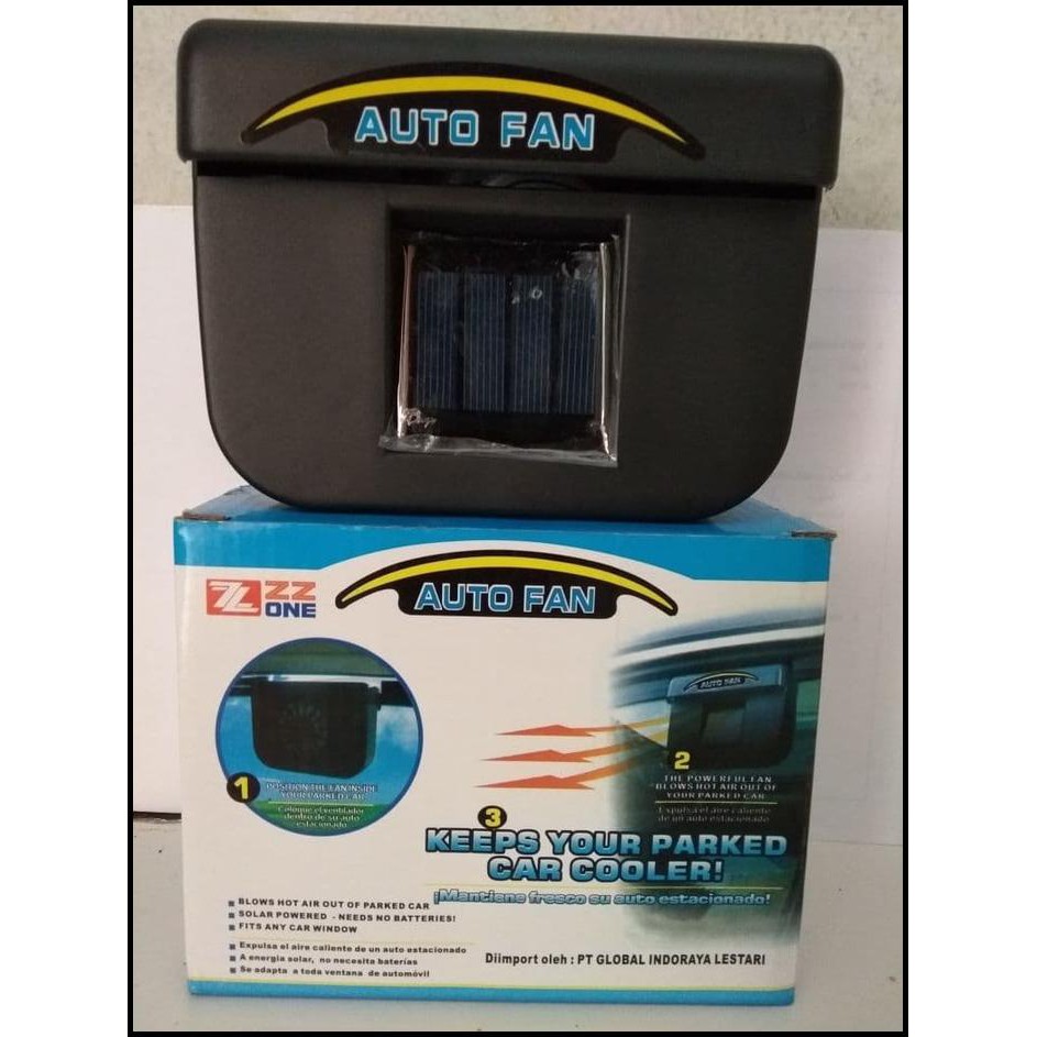 Jual Auto Fan - Cool Kipas Otomatis Solar Power Utk Mobil Solar Cell ...