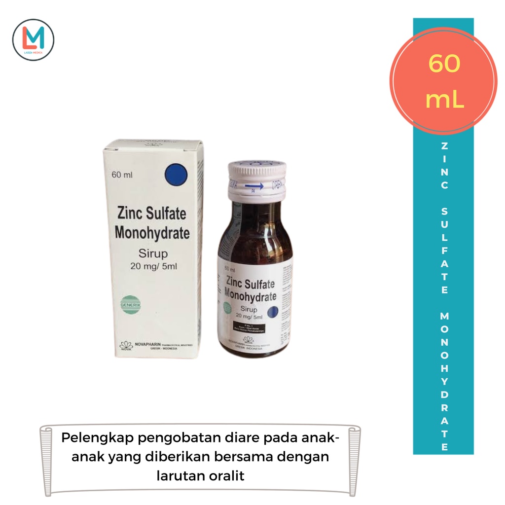 Jual Zinc Sulfate Monohydrate Syrup 60 mL | Shopee Indonesia