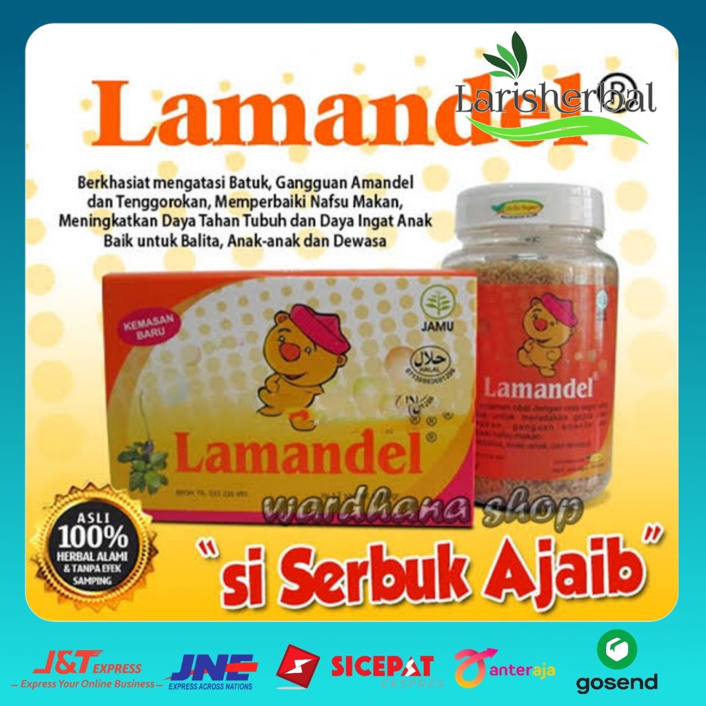 Jual LAMANDEL OBAT AMANDEL KEMASAN BOTOL DAN BOX | Shopee Indonesia