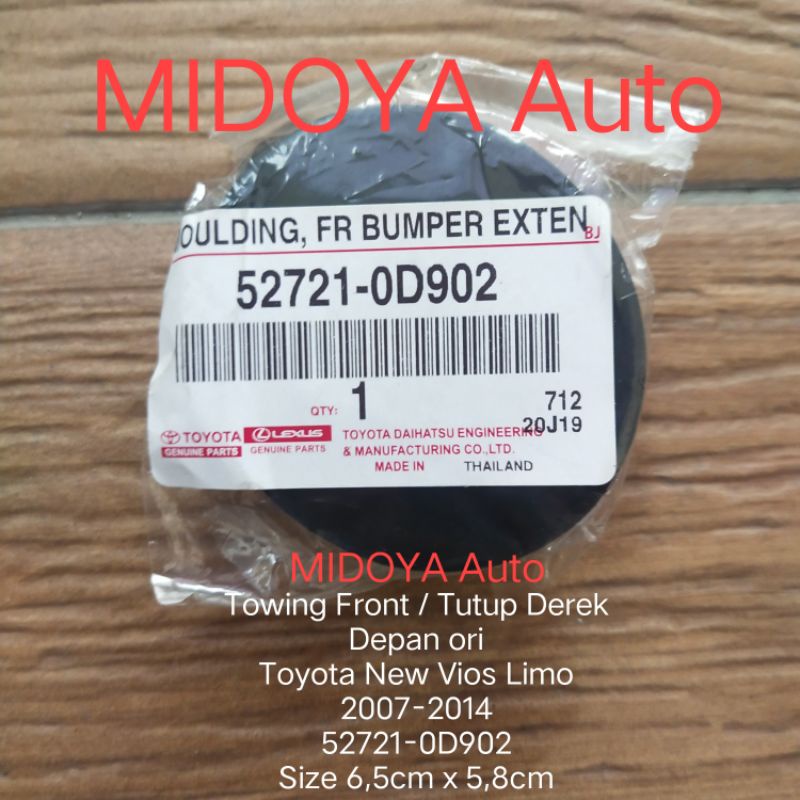 Jual Cover Towing Front Tutup Derek Depan Vios Gen2 2007-2014 ori 52721 ...