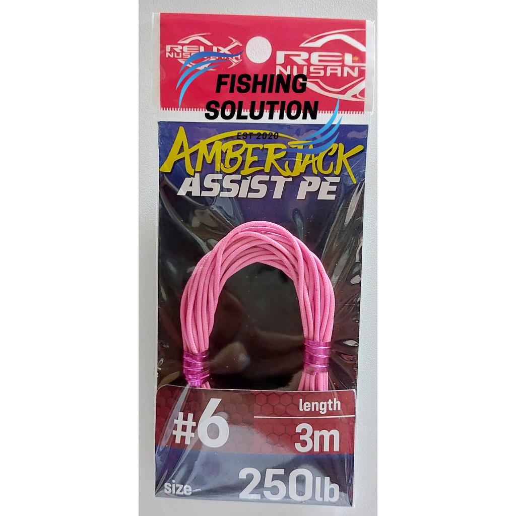 Jual Senar Pancing Relix Nusantara Amberjack Kevlar Assist PE Line 3 M ...